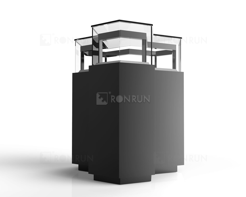 Jewelry Store Showcases Innovative Design Island Display Case